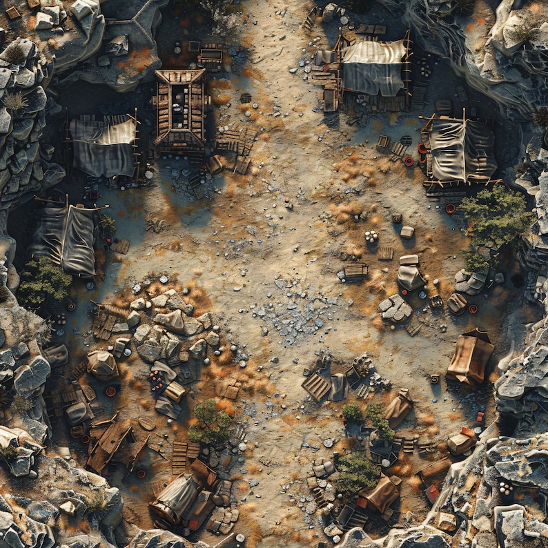 10 Camp Battle Maps, Dnd Battle Map, Pathfinder, D&D, Battlemap ...