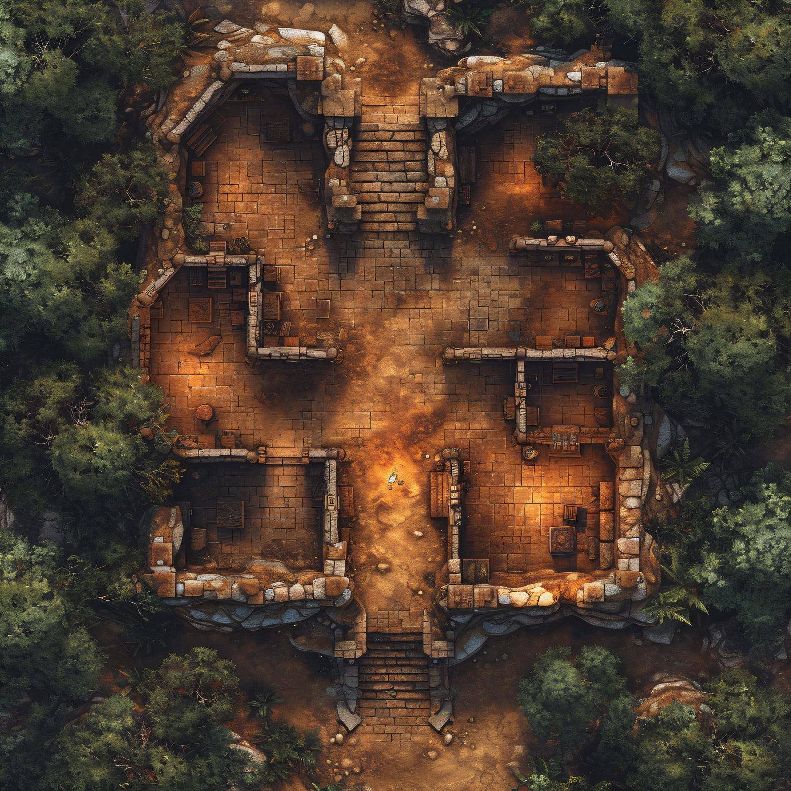 10 Abandoned Town Battle Maps, Dnd, Pathfinder, D&D, Battlemap ...