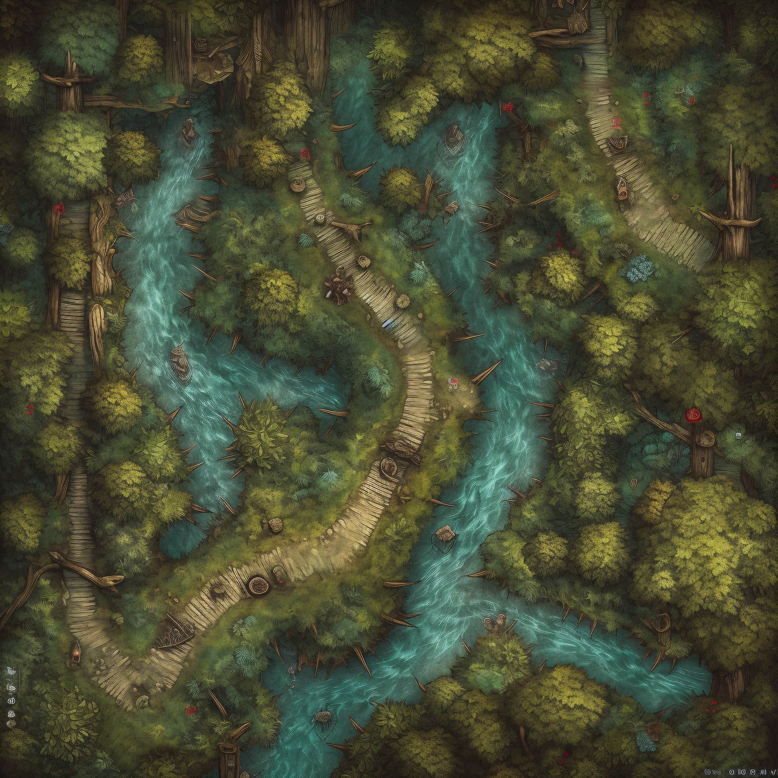 10 Swamp Battle Maps, Dnd Battle Map, Pathfinder, D&D, Battlemap, Dungeons and Dragons, Roll20 ...