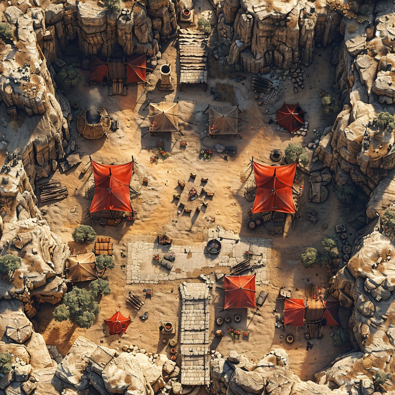 10 Camp Maps 2, Dnd Battle Map, Pathfinder, D&D, Battlemap, Dungeons ...