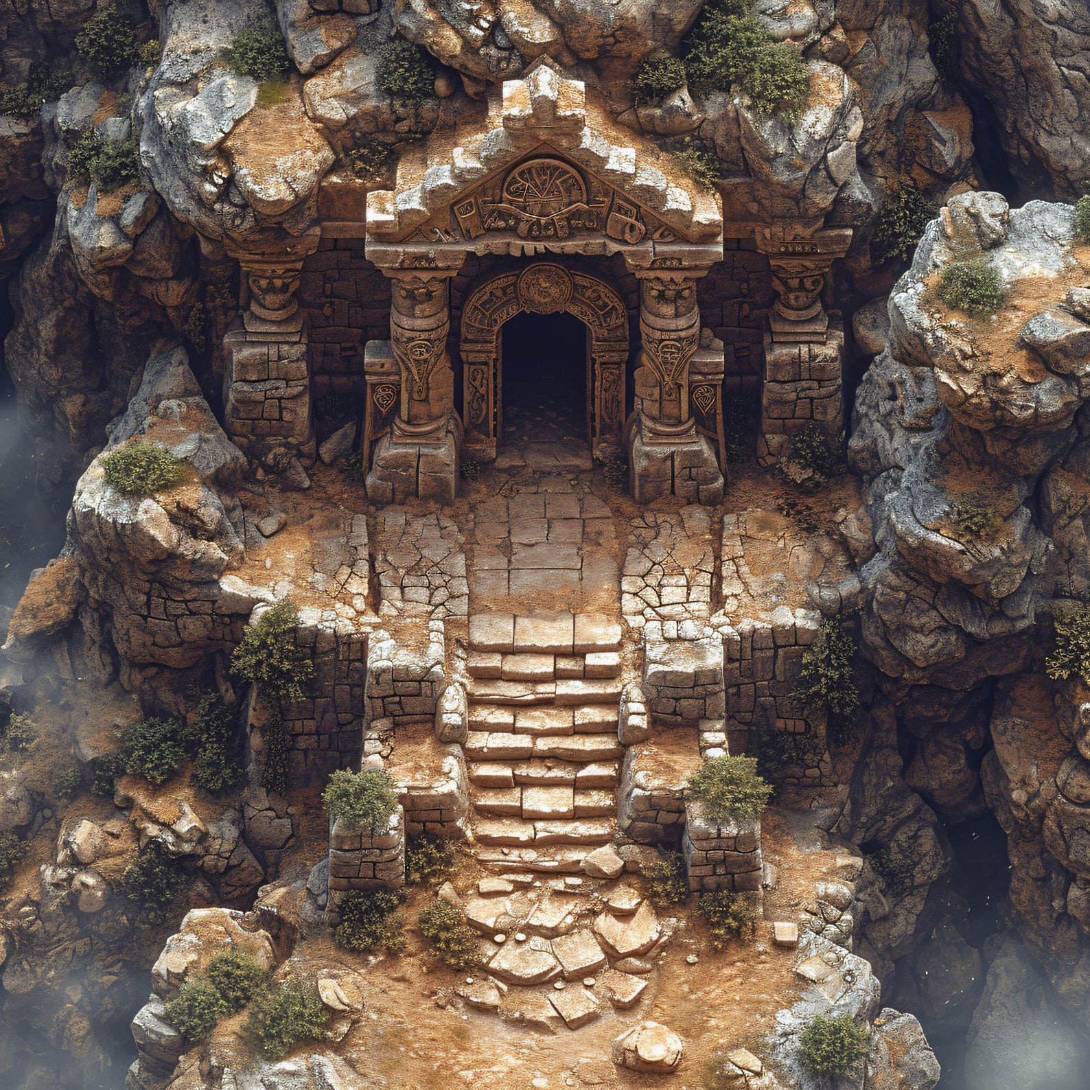 20 Dwarven Stronghold Battle Maps and 20 Grey Blueprints, Dnd Battlemap ...