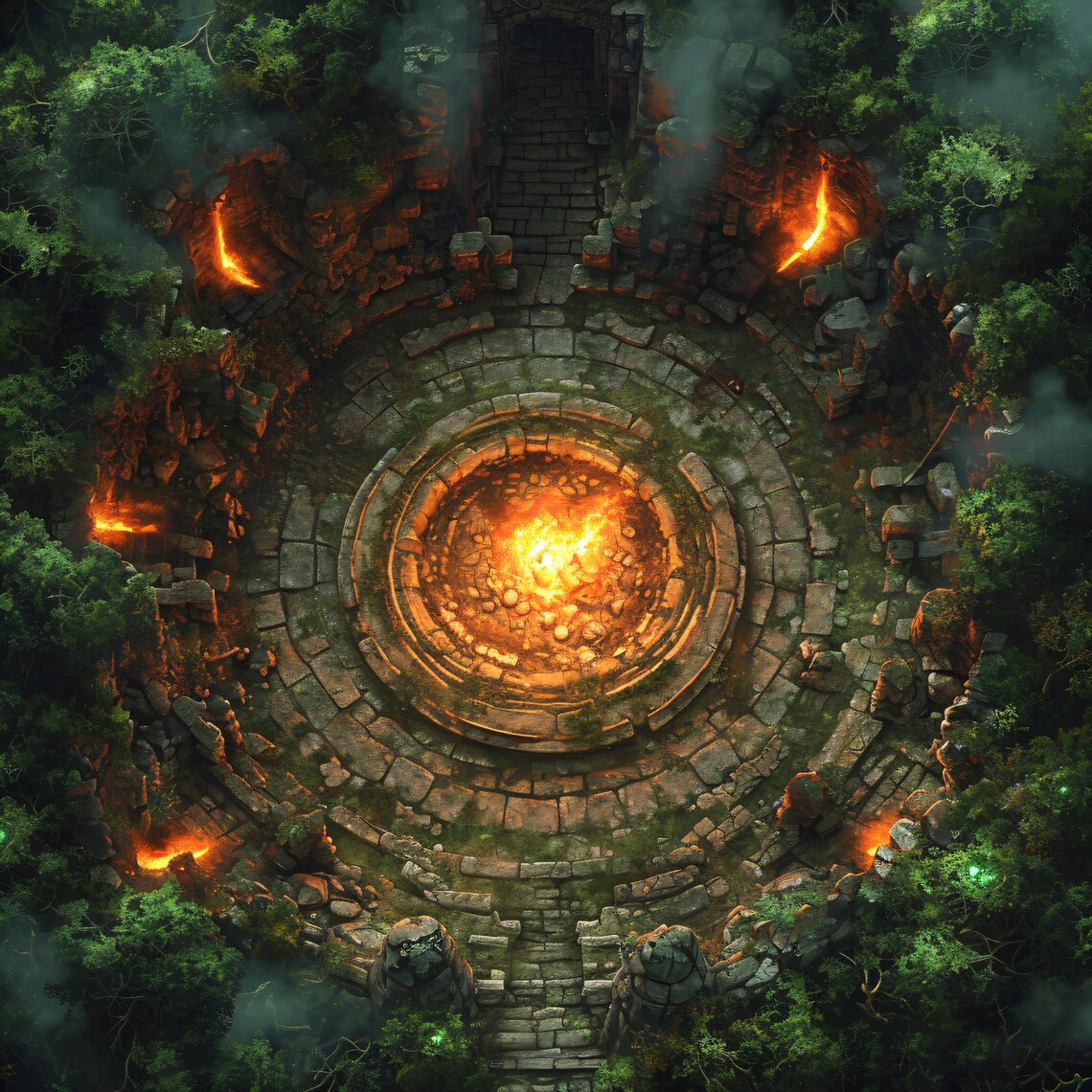 10 Oracle Temple Battle Maps, Dnd, Pathfinder, D&D, Battlemap, Dungeons ...