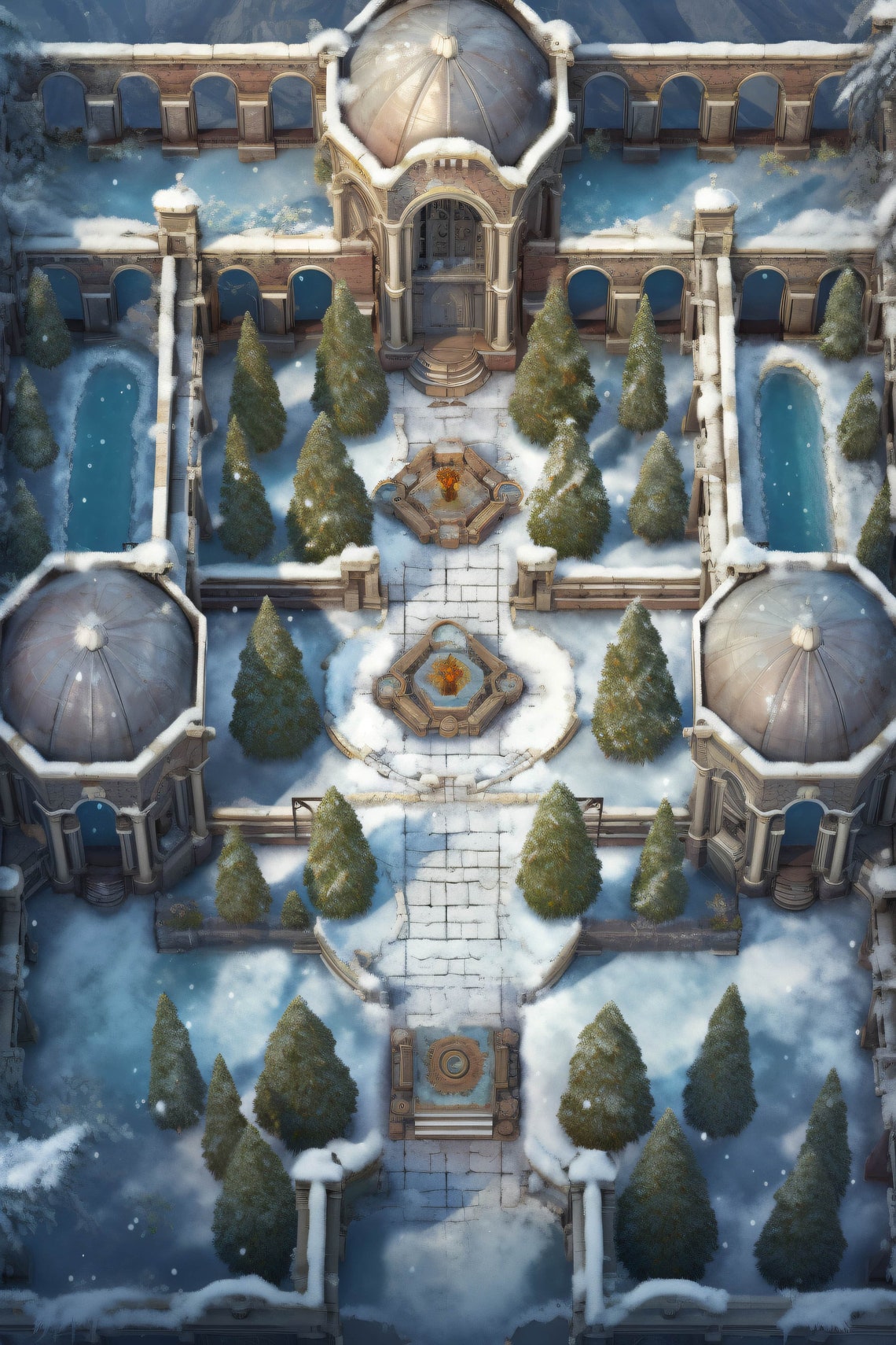 20 Christmas/holiday Battle Maps, Dnd, Pathfinder, D&D, Dungeons and ...