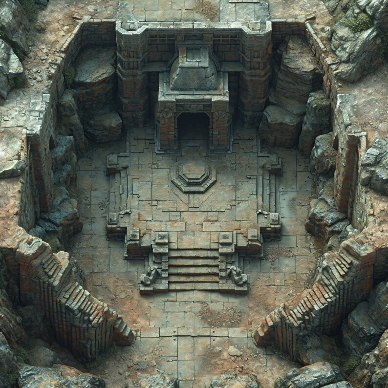 20 Dwarven Stronghold Battle Maps and 20 Grey Blueprints, Dnd Battlemap ...