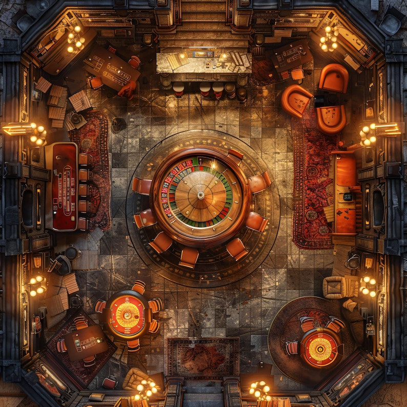 10 Casino Battle Maps, Dnd Battlemap, Pathfinder, D&D, Dungeons and ...