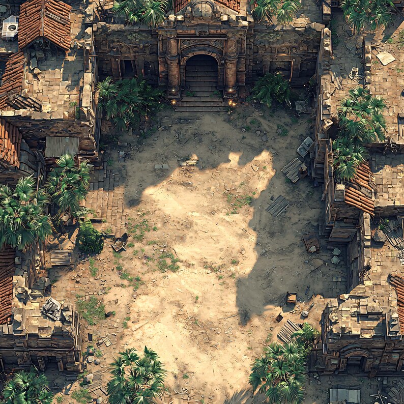 10 Desert Ruins Battle Maps, Dnd Battle Map, Pathfinder, D&D, Battlemap ...