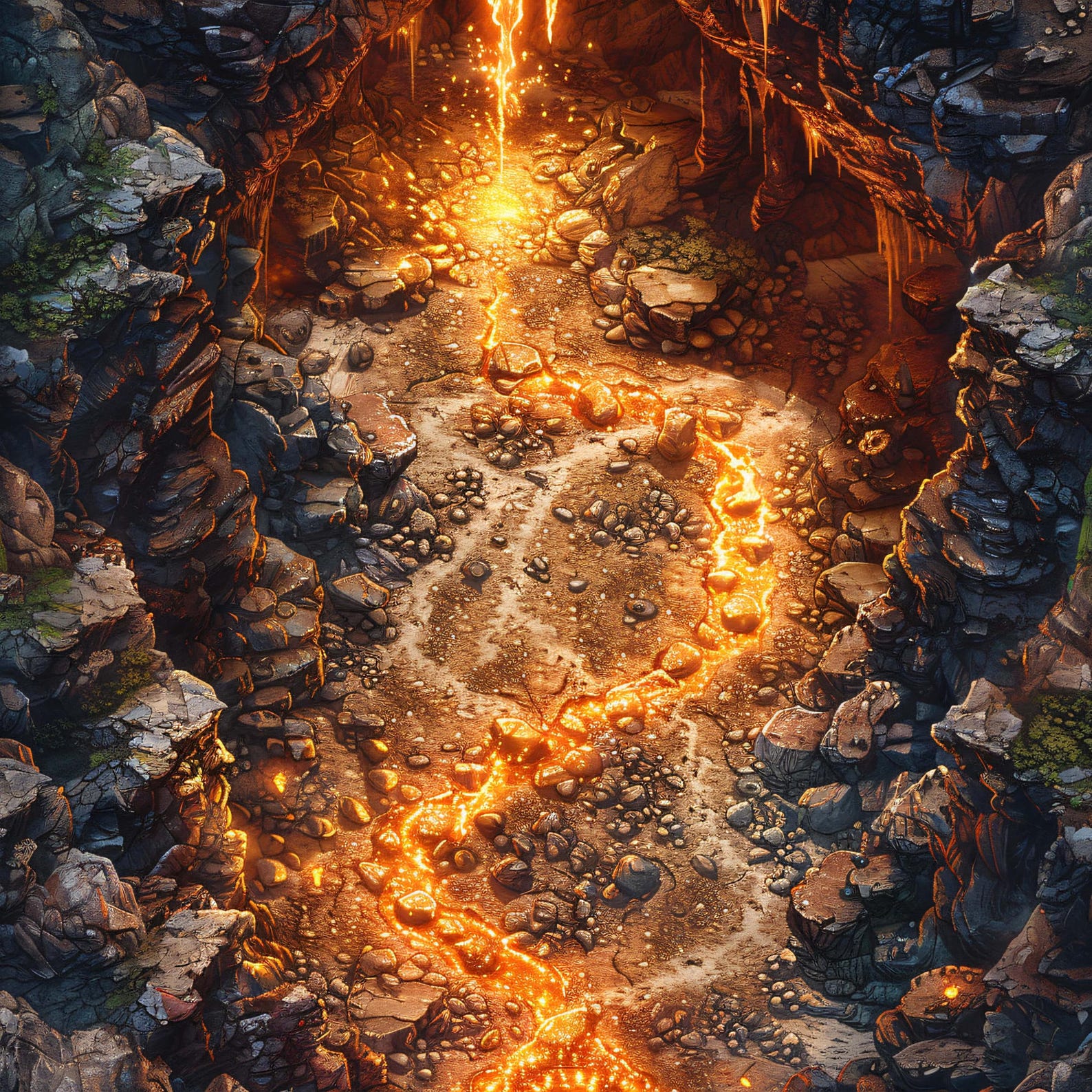 10 Volcano / Fire Battle Maps, Dnd Battlemap, Pathfinder, D&D, Dungeons ...