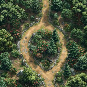 10 Gardens Battle Maps, Dnd Battlemap, Pathfinder, D&D, Dungeons and ...