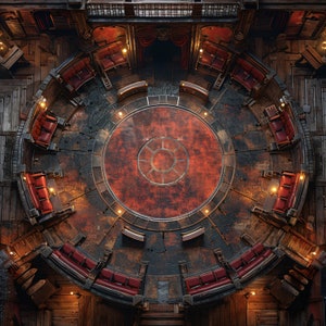 10 Fighting Pit / Sports Arena Battle Maps, Dnd Battlemap, Pathfinder ...