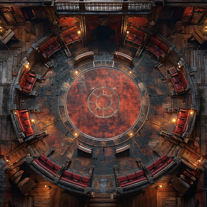 10 Fighting Pit / Sports Arena Battle Maps, Dnd Battlemap, Pathfinder ...