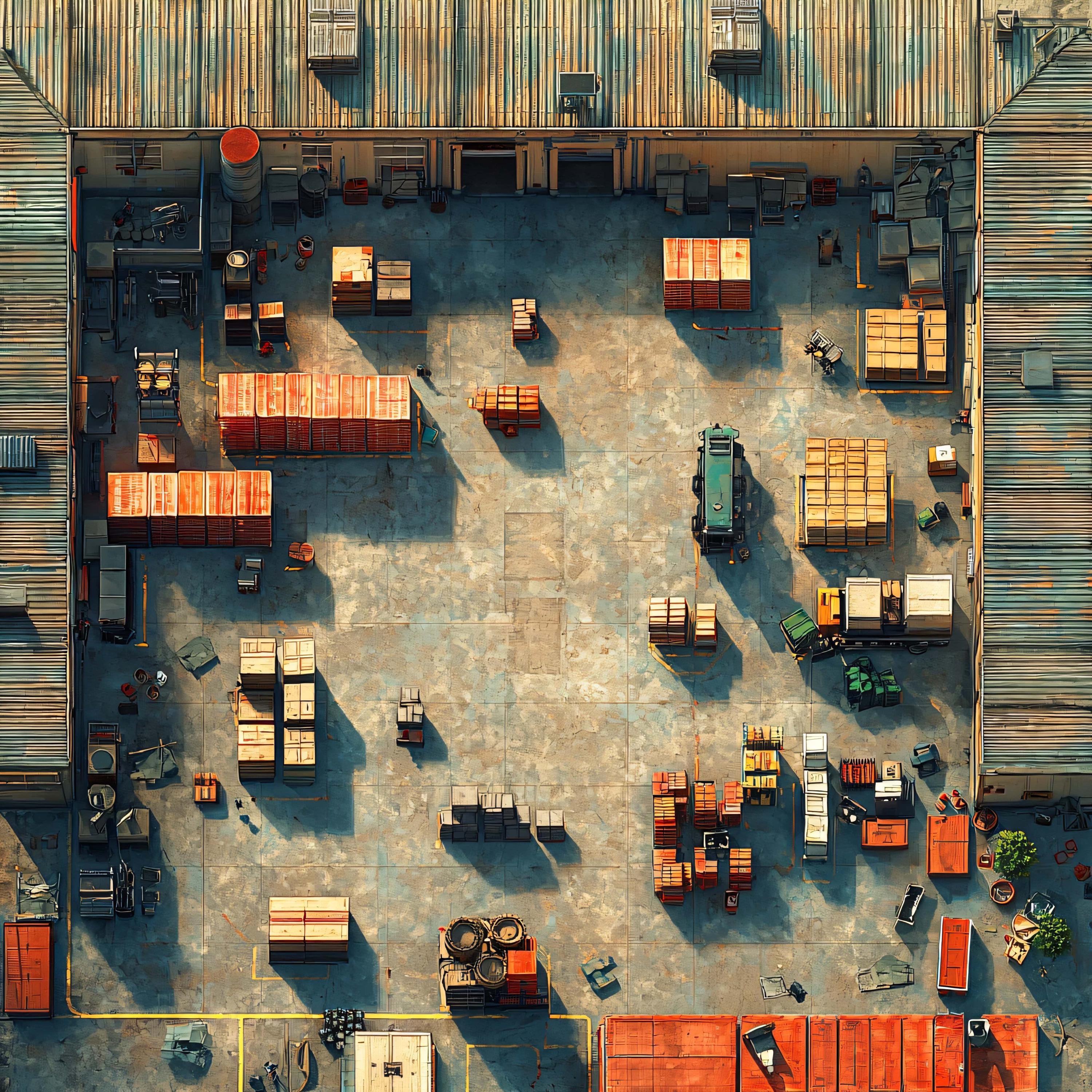 10 Cyberpunk Warehouse Battlemaps 2, Sci Fi, Dnd Battlemap, Cyberpunk ...