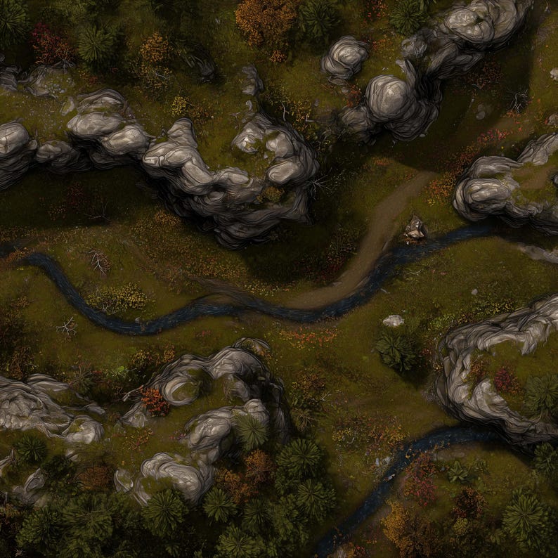 10 Gridless Forest Battle Maps 4 | VTT Pack for Dnd, Pathfinder ...