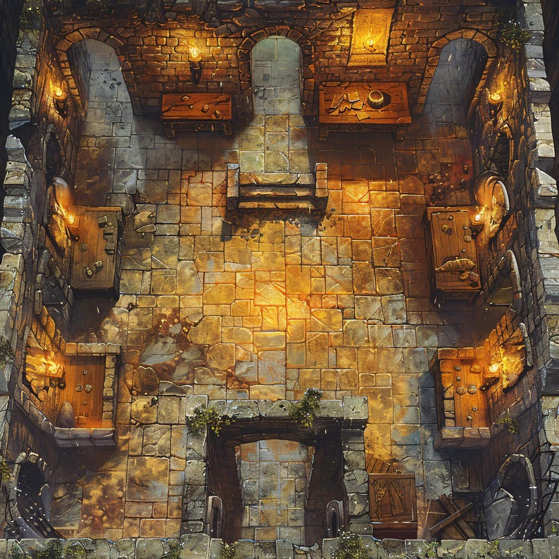 10 Castle Interior Battle Maps, Dnd Battlemap, Pathfinder, D&D ...