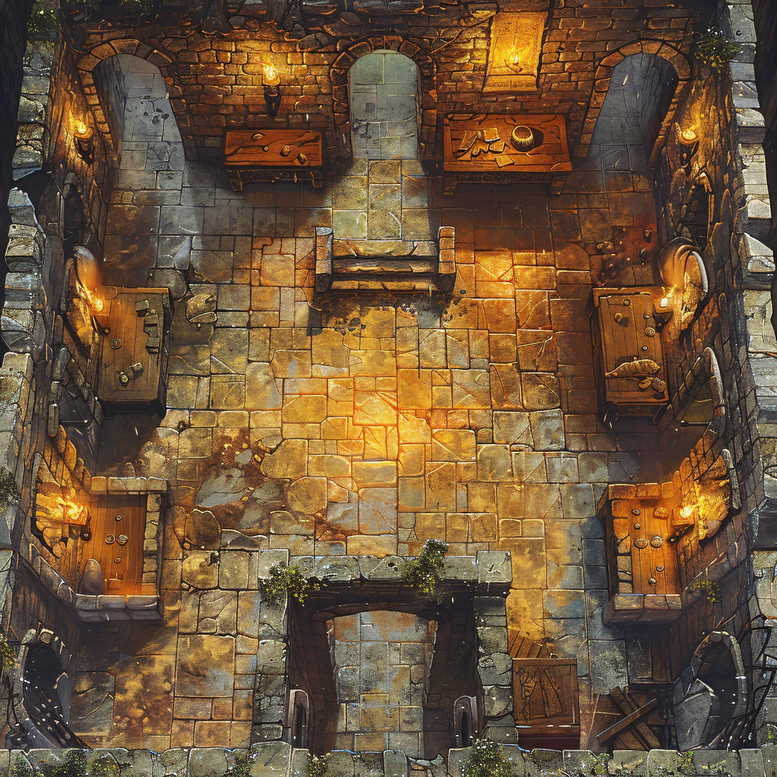 10 Castle Interior Battle Maps, Dnd Battlemap, Pathfinder, D&D ...