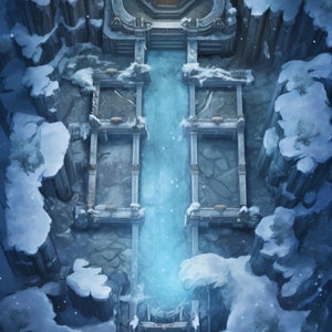 15 Arctic Forest / Ruins Battlemaps, Dnd Battle Map, Pathfinder, Dungeons and Dragons, Roll20 ...