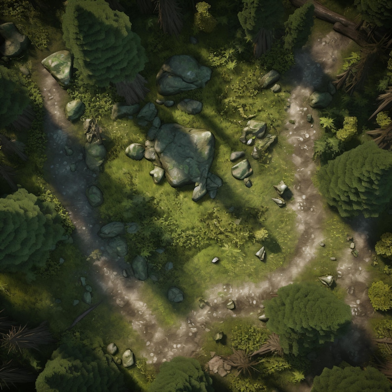 10 Forest Battle Maps, Dnd Battle Map, Pathfinder, D&D, Battlemap ...