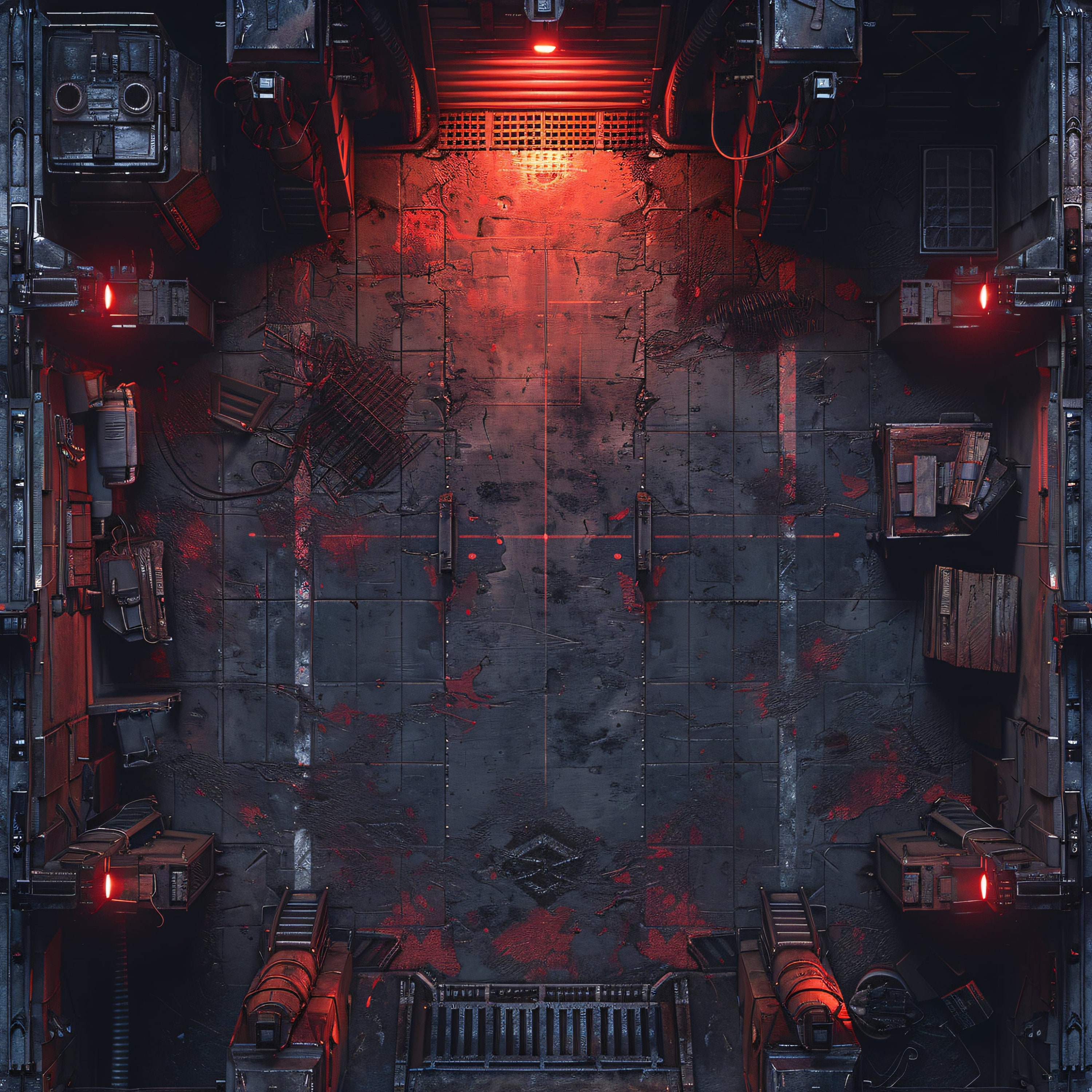 10 Cyberpunk Military Base Battlemaps, Sci Fi, Cyberpunk, D&D ...