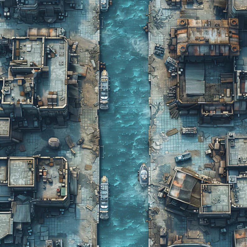 10 Cyberpunk Winter Battlemaps, Sci Fi, Dnd Battle Map, Cyberpunk, D&D ...