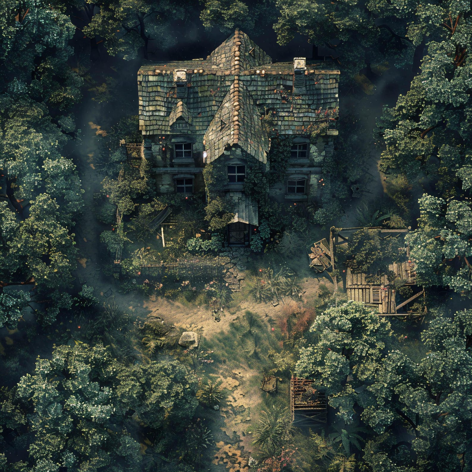 10 Gridless Horror Battle Maps | VTT Pack for Dnd, Pathfinder & Ttrpgs ...