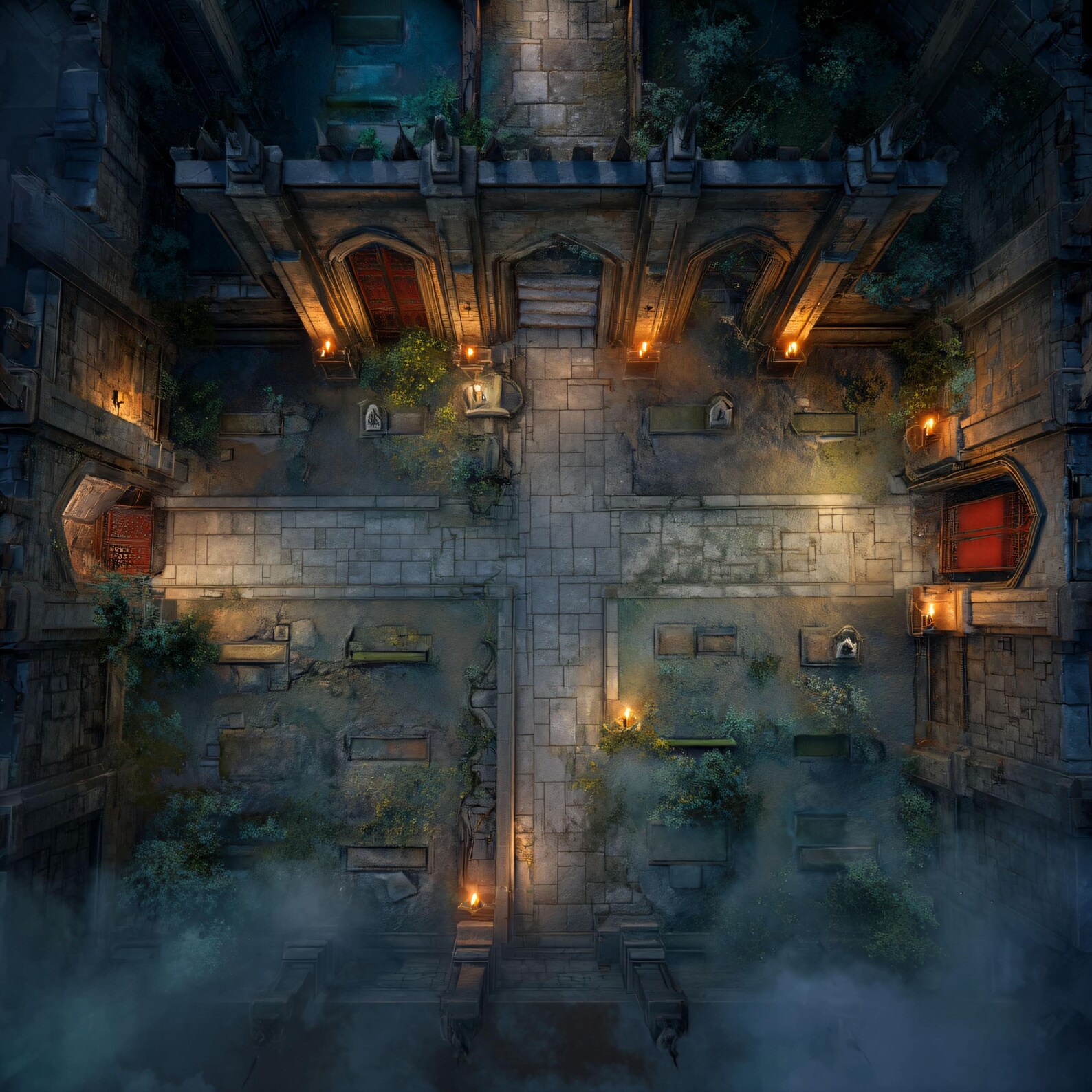 10 Gridless Fog/mist Battle Maps | VTT Pack for Dnd, Pathfinder ...