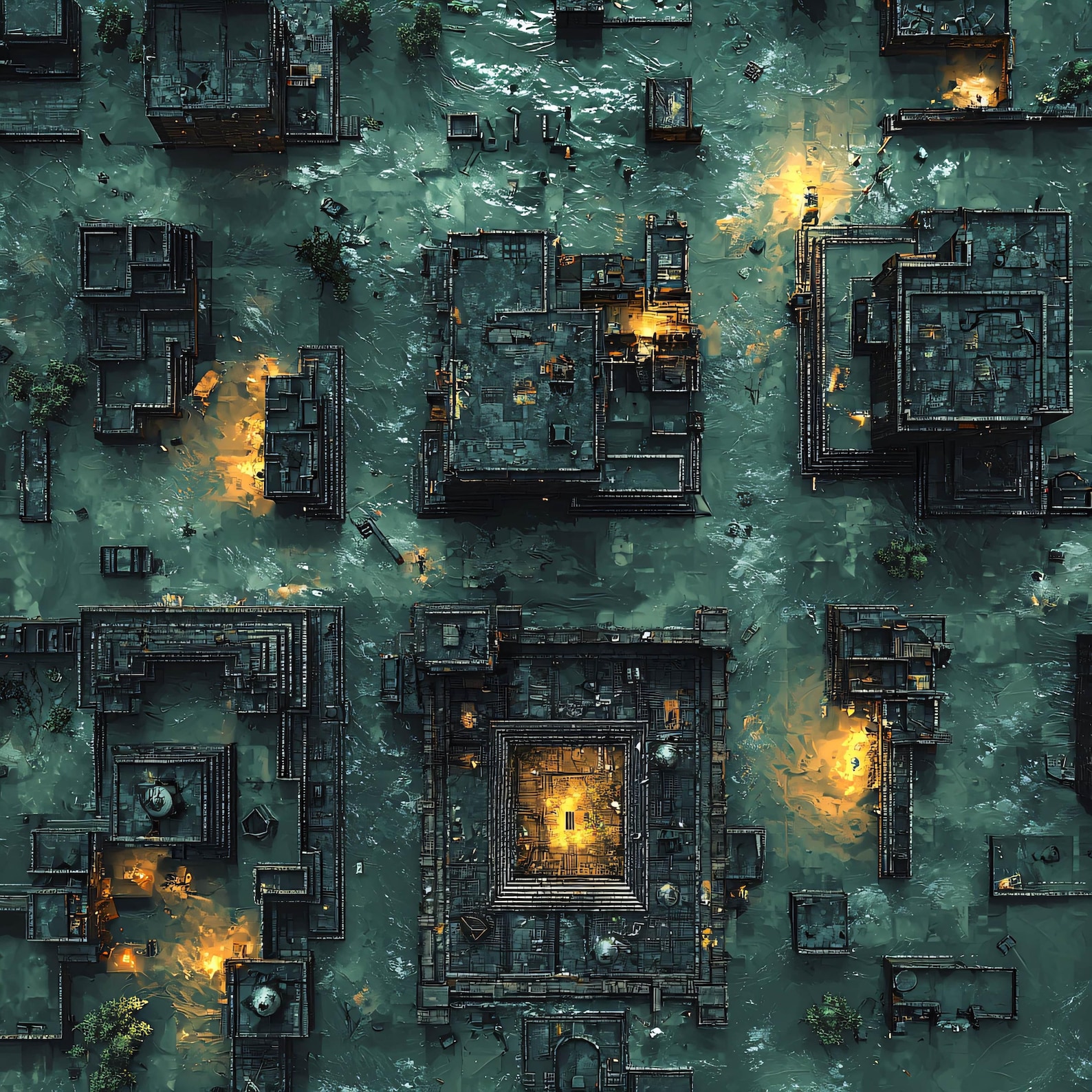 10 Flood Battlemaps, Dnd Battle Map, Pathfinder, D&D, Battlemap ...