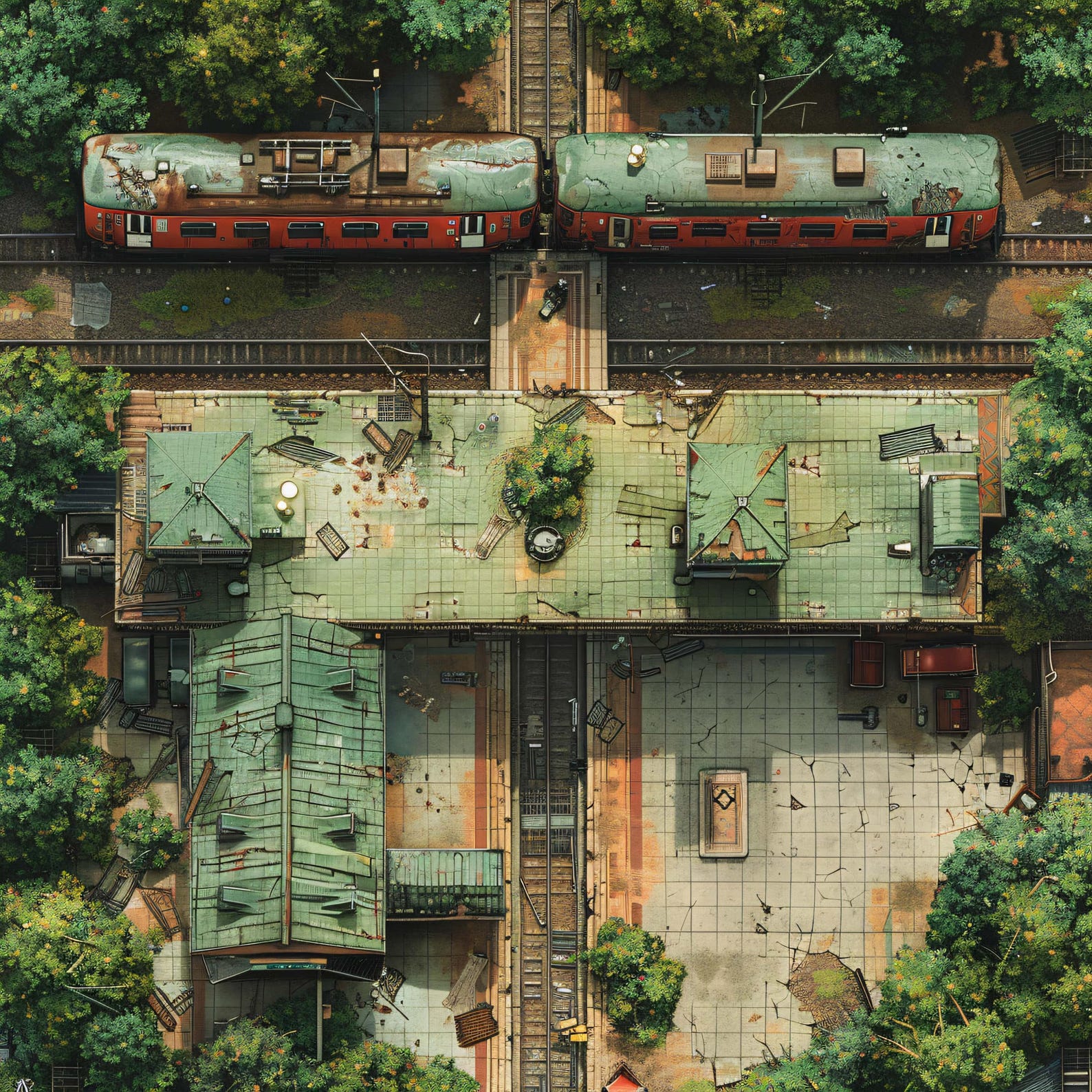 10 Cyberpunk Train / Railroad Battlemaps, Sci Fi, Dnd Battle Map, D&D ...