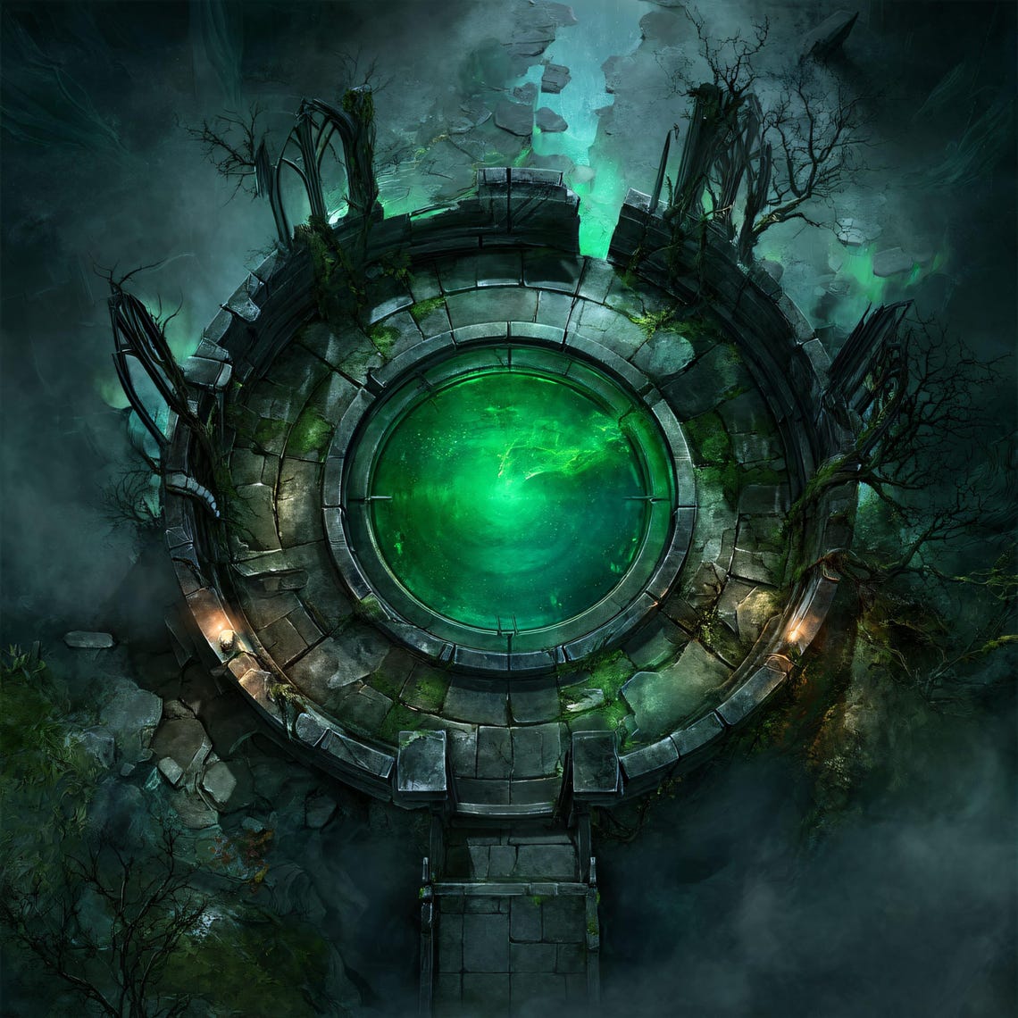 10 Gridless Rotting/ruined Battle Maps | VTT Pack for Dnd, Pathfinder ...
