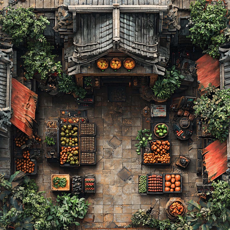 10 More Merchant/shop Battle Maps, Battlemap, Pathfinder, D&D, Dungeons ...