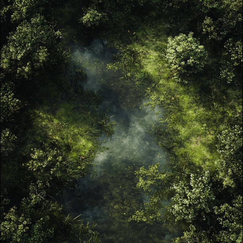 10 Swamp Battle Maps 3, Dnd Battle Map, Pathfinder, D&D, Battlemap ...