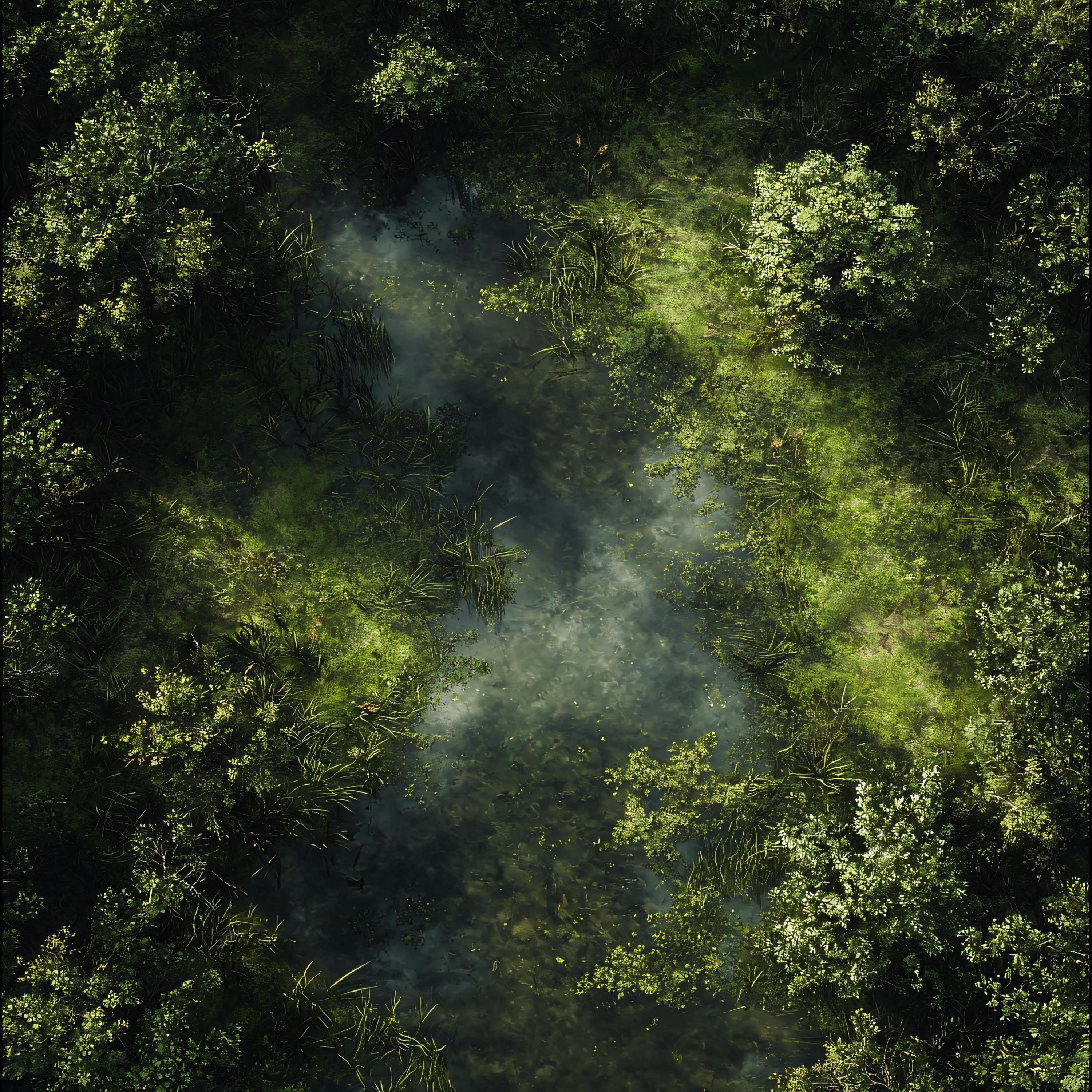 10 Swamp Battle Maps 3, Dnd Battle Map, Pathfinder, D&D, Battlemap ...