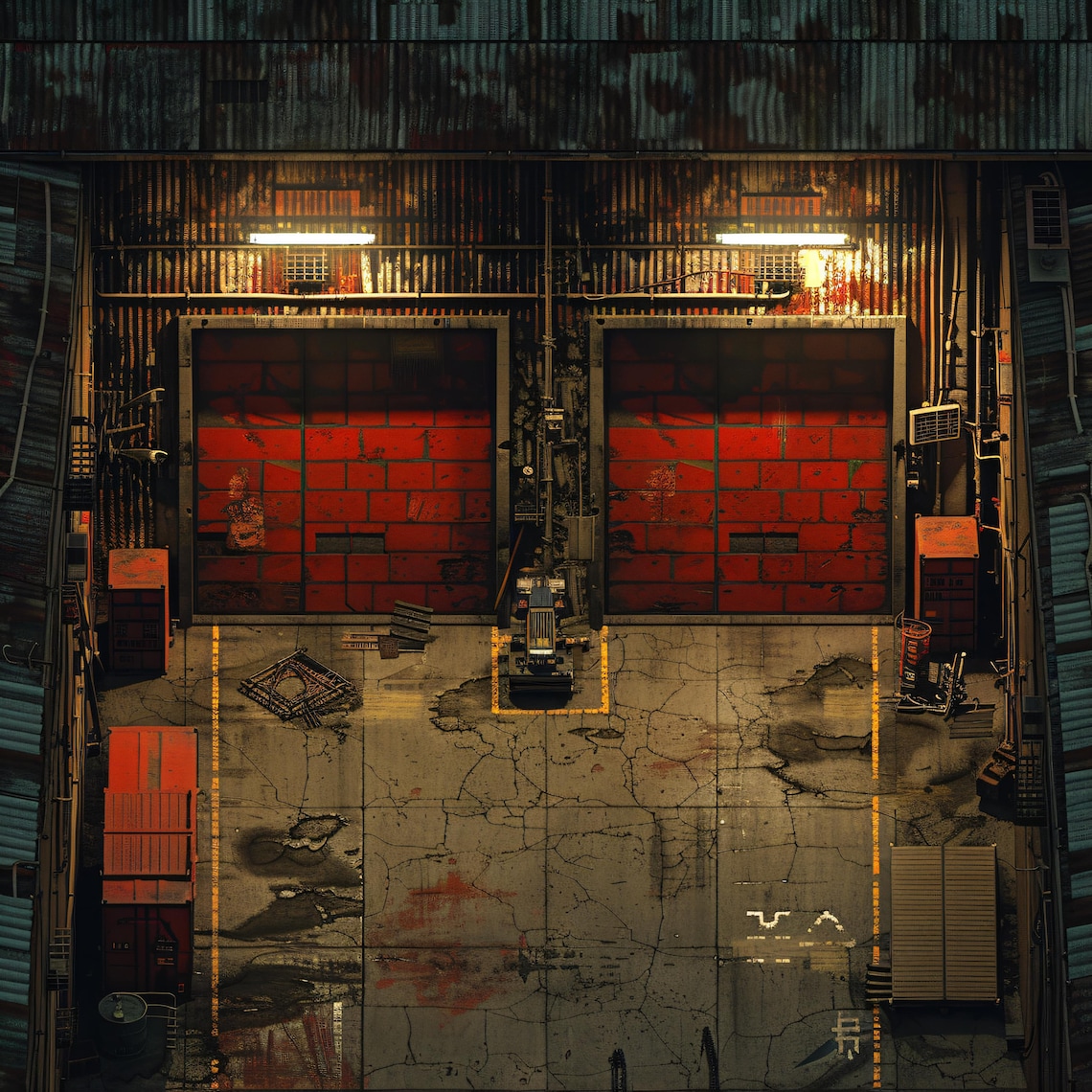 10 Cyberpunk Garage/chop Shop Battlemaps, Sci Fi, Cyberpunk, D&D ...