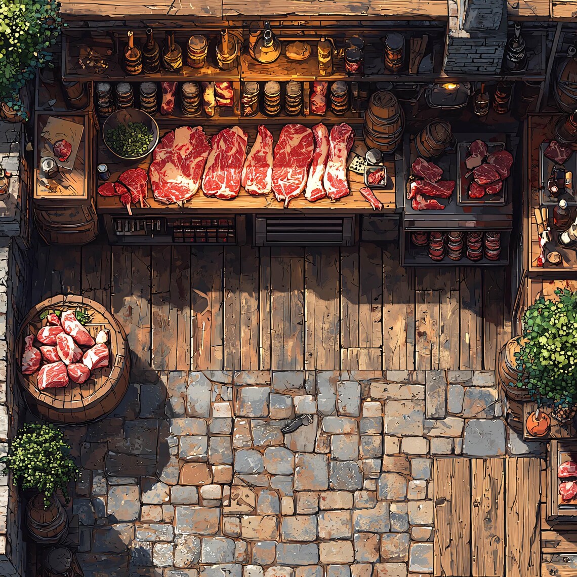 10 More Merchant/shop Battle Maps, Battlemap, Pathfinder, D&D, Dungeons ...