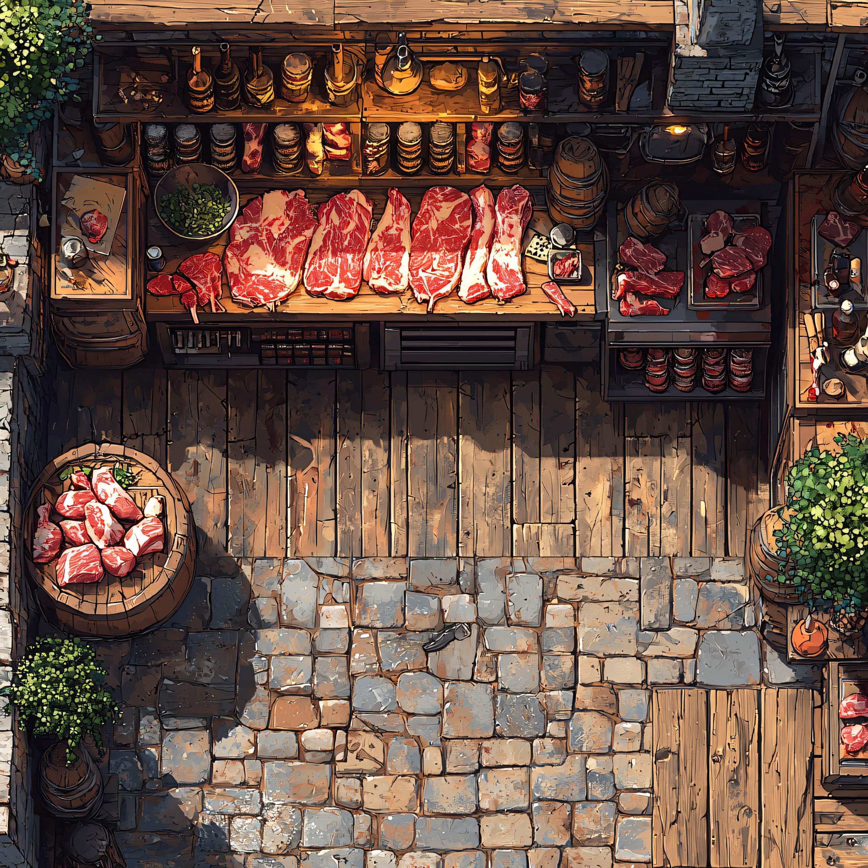 10 More Merchant/shop Battle Maps, Battlemap, Pathfinder, D&D, Dungeons ...