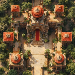 10 Jungle Palace Battle Maps, Dnd, Pathfinder, D&D, Battlemap, Dungeons ...