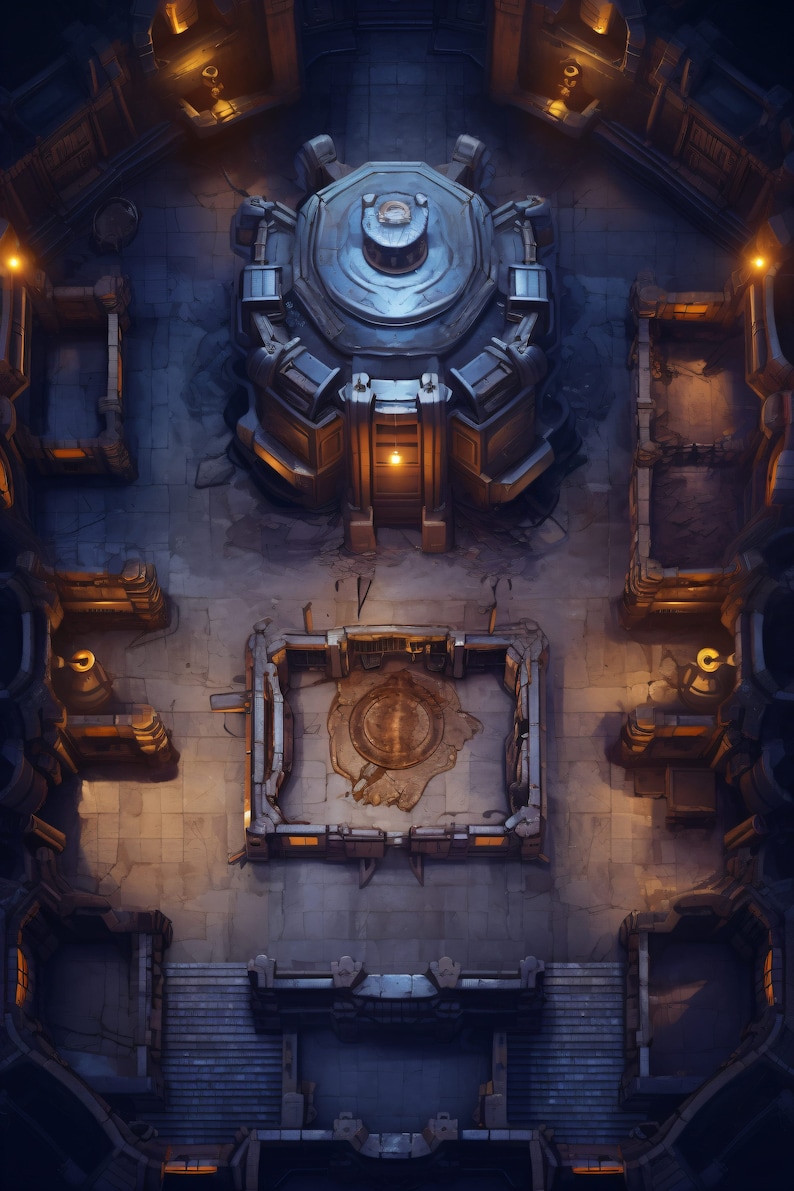 10 Cyberpunk Facility Battlemaps, Sci Fi, Dnd Battle Map, Cyberpunk, D ...