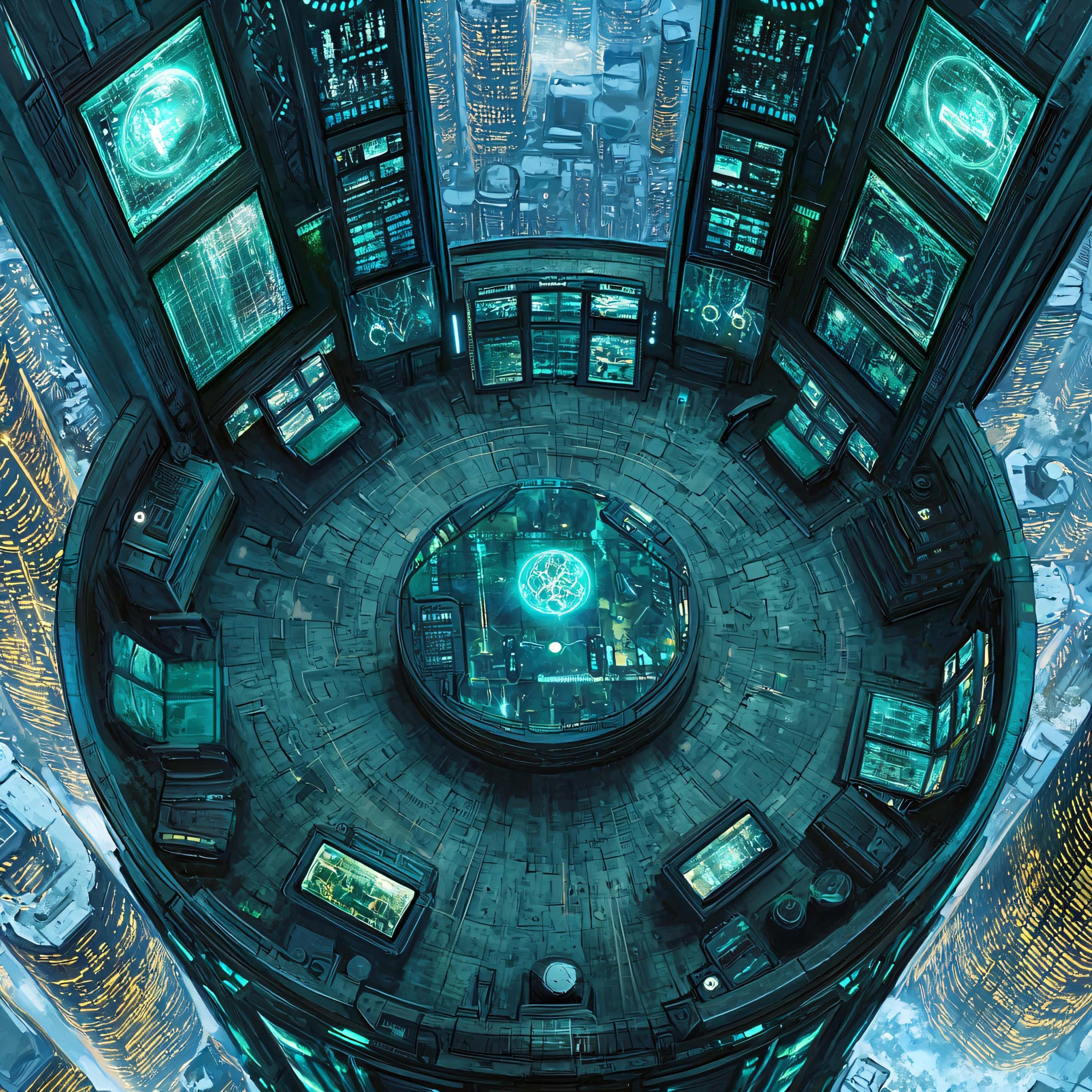 10 Cyberpunk Corpo Office Office Map Maps 2, Sci Fi, DnD Map, Cyberpunk ...