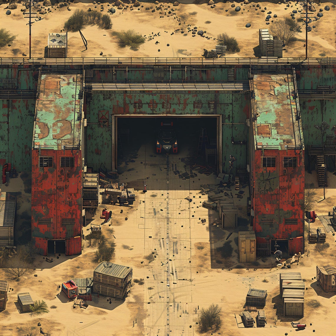 10 Cyberpunk Military Base Battlemaps, Sci Fi, Cyberpunk, D&D ...