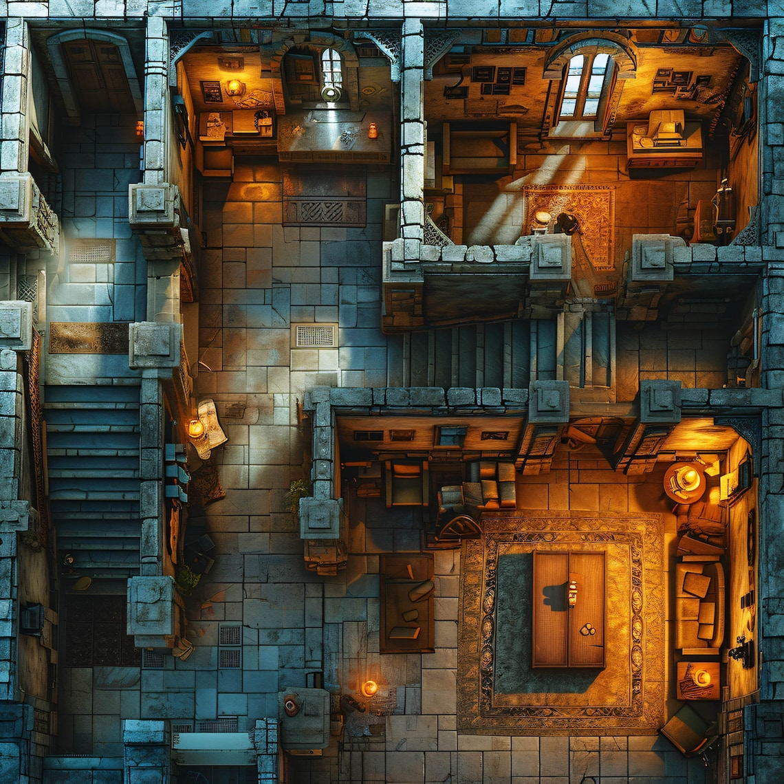 14 School Battle Maps, Dnd, Pathfinder, D&D, Battlemap, Dungeons and ...