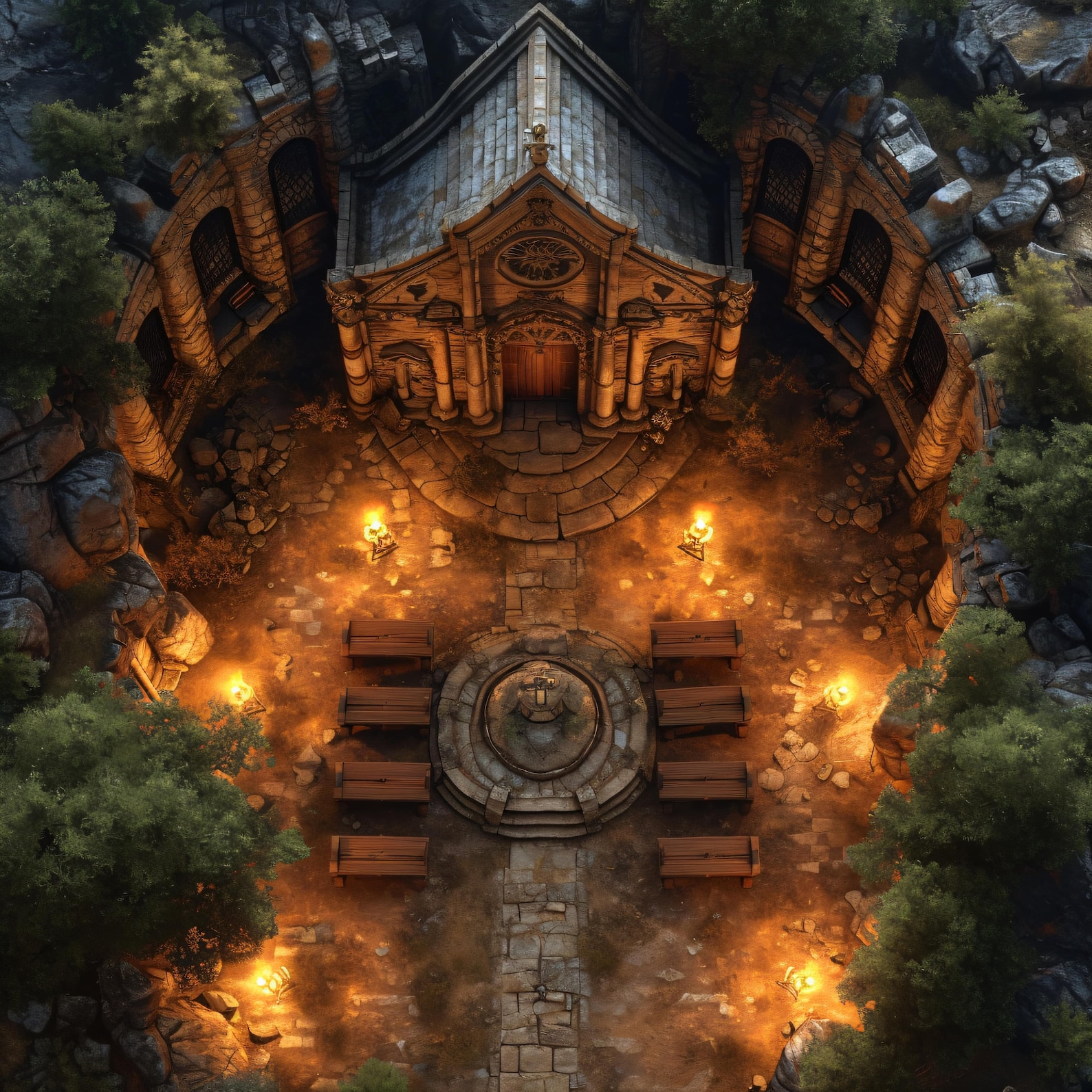 10 Gridless Mausoleum/tomb Battle Maps | VTT Pack for Dnd, Pathfinder ...