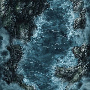 10 Coastal Cliffs Battlemaps, Dnd Battle Map, Pathfinder, D&D ...