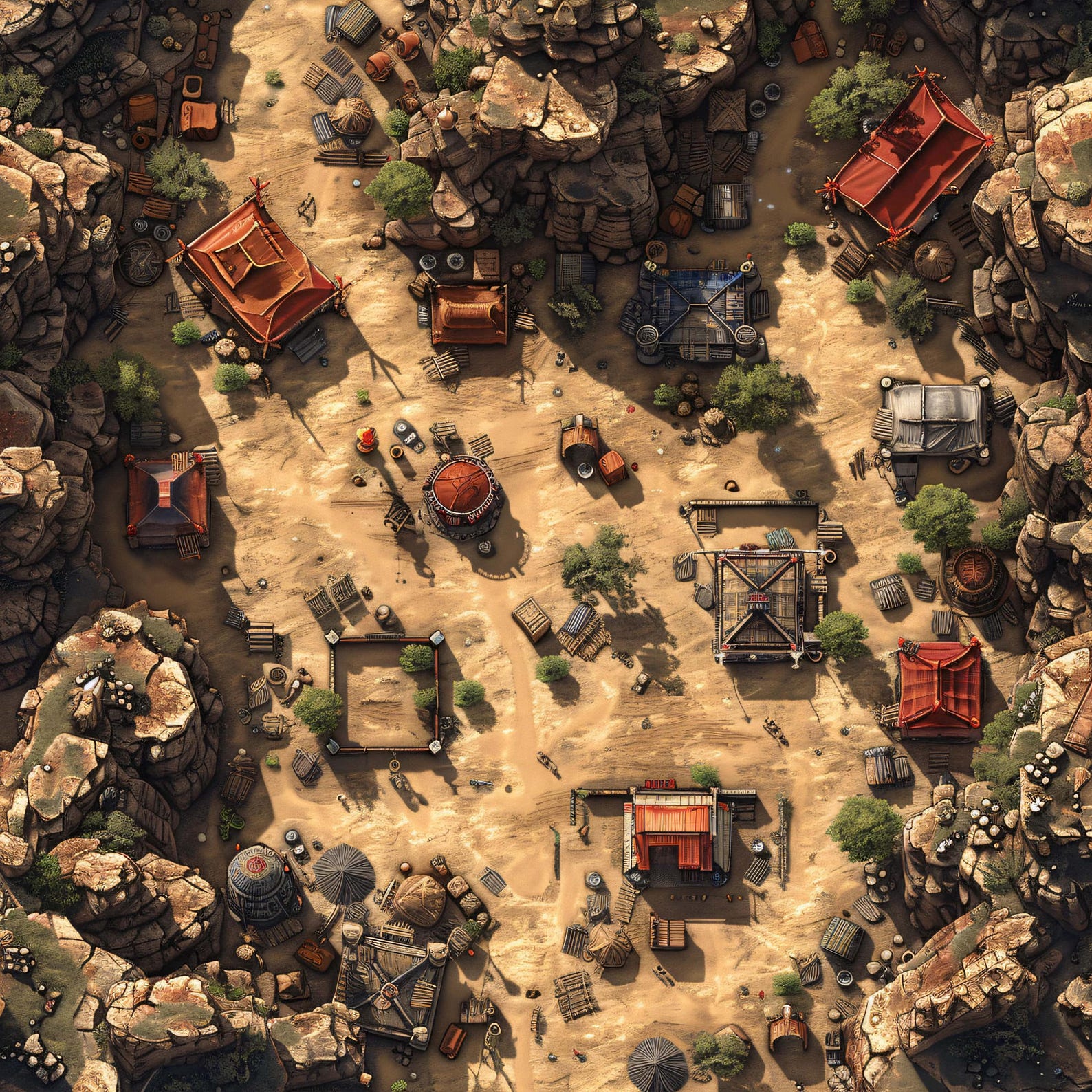 10 Camp Battle Maps, Dnd Battle Map, Pathfinder, D&D, Battlemap ...