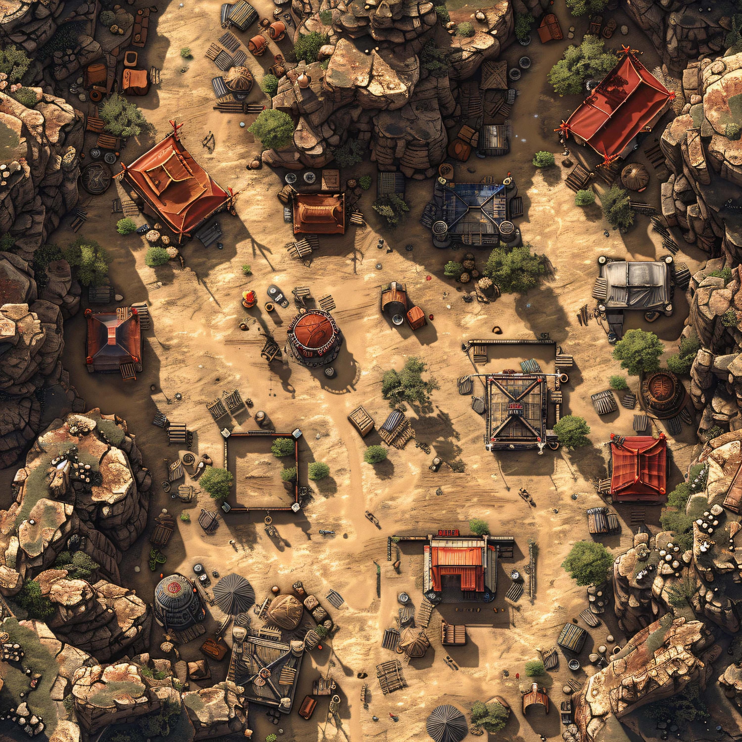 10 Camp Battle Maps, Dnd Battle Map, Pathfinder, D&D, Battlemap ...