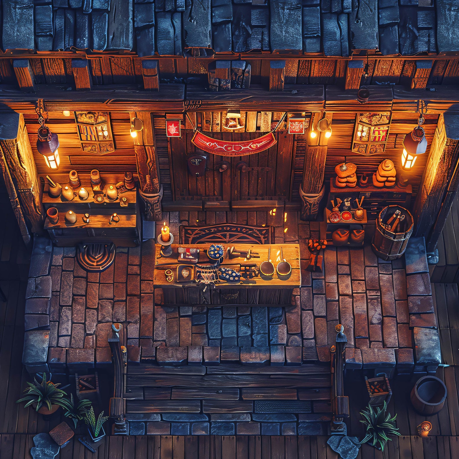 10 Merchant/shop Battle Maps, Dnd Battlemap, Pathfinder, D&D, Dungeons ...