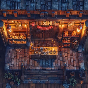 10 Merchant/shop Battle Maps, Dnd Battlemap, Pathfinder, D&D, Dungeons ...