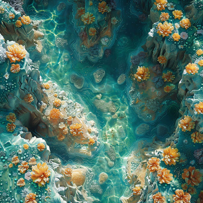 10 Underwater Battle Maps, Dnd Battlemap, Pathfinder, D&D, Dungeons and ...