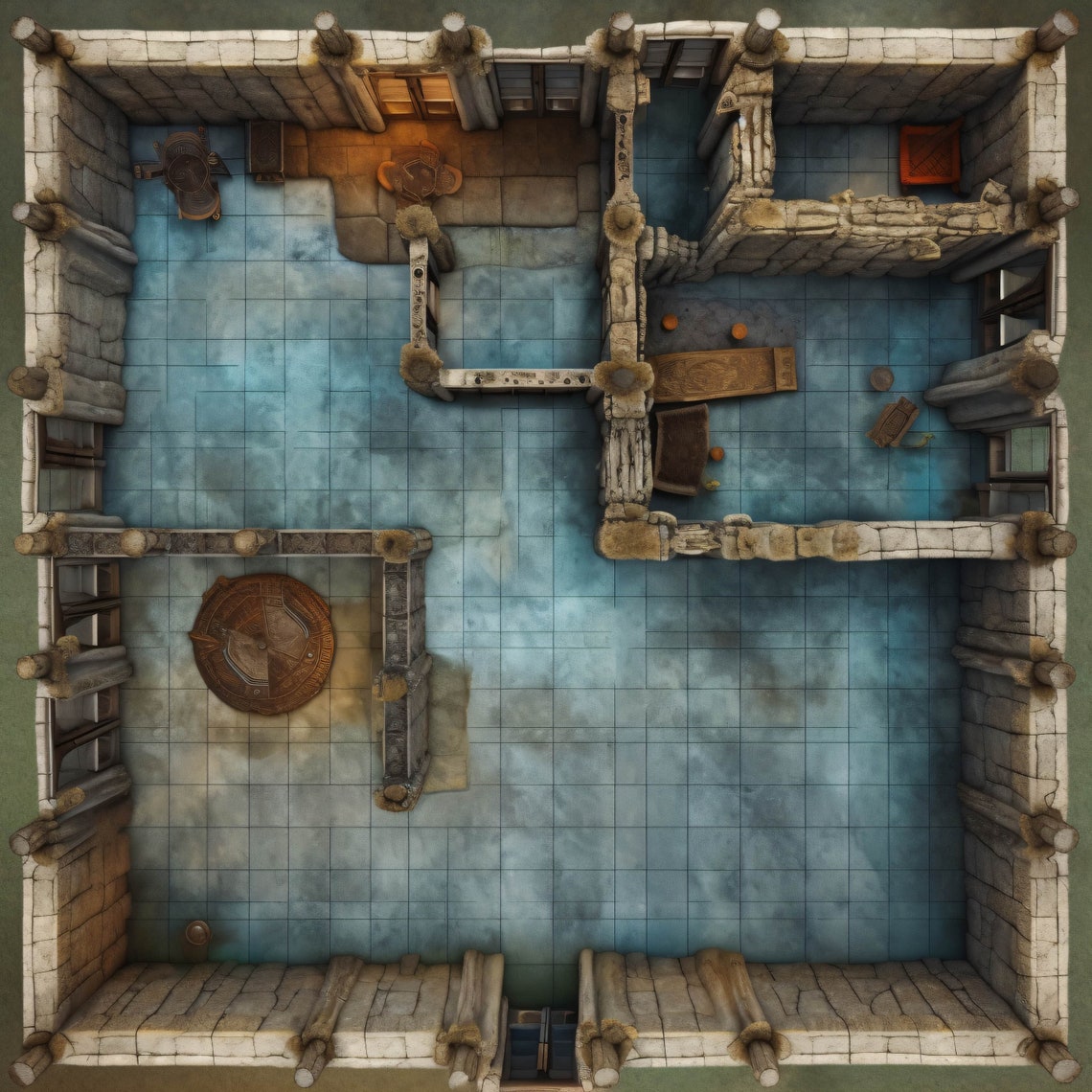 10 Hideout Battle Maps, Dnd Battle Map, Pathfinder, D&D, Battlemap ...