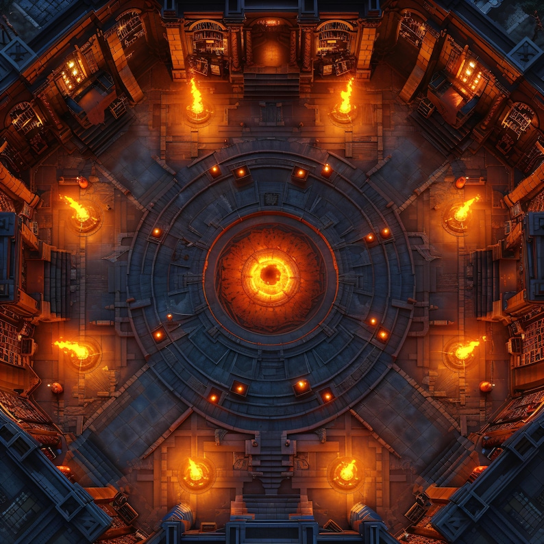 10 Dark Ritual Battle Maps, Dnd Battlemap, Pathfinder, D&D, Dungeons ...