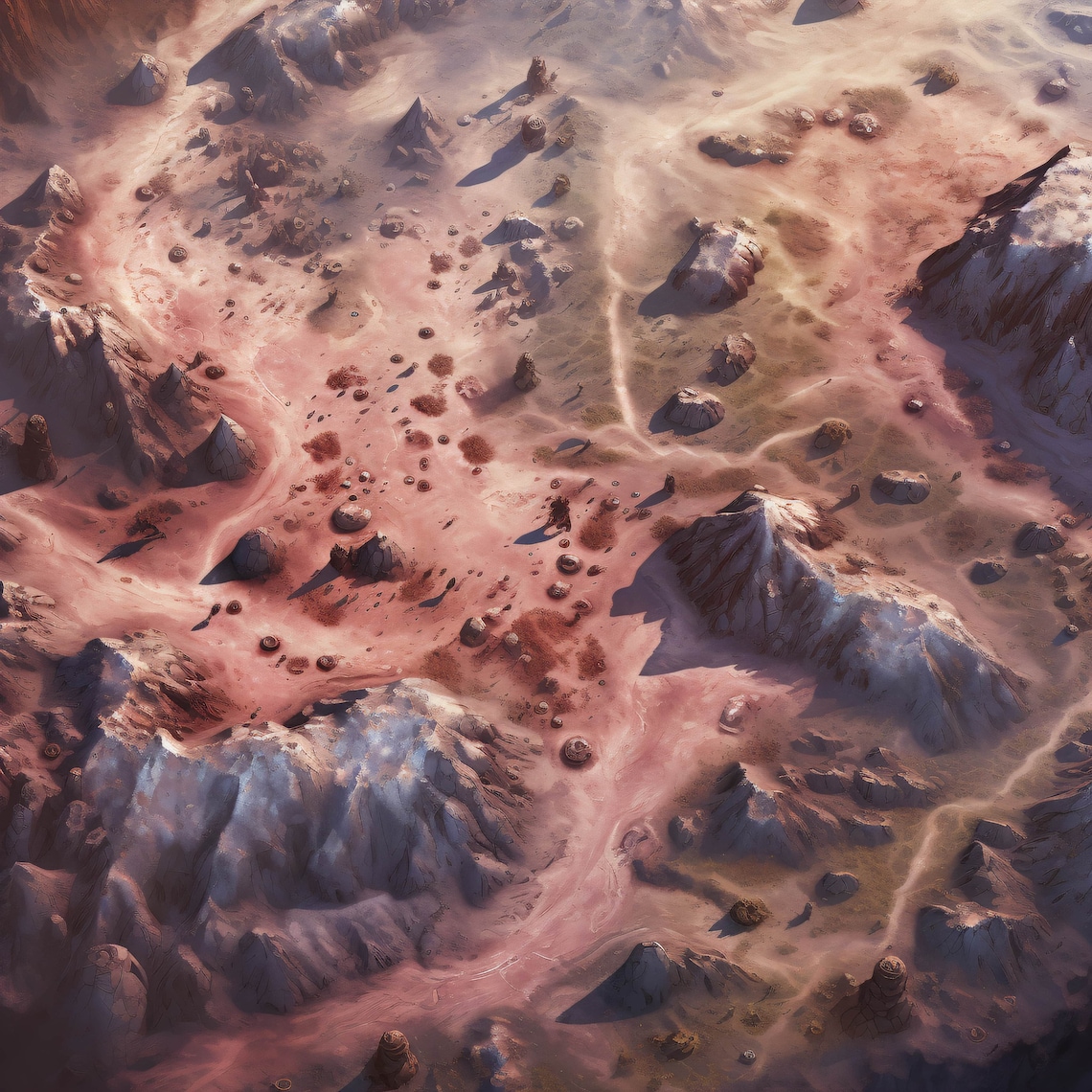 17 Alien Planet Battle Maps, Cyberpunk, Starfinder, D&D, Battlemap ...