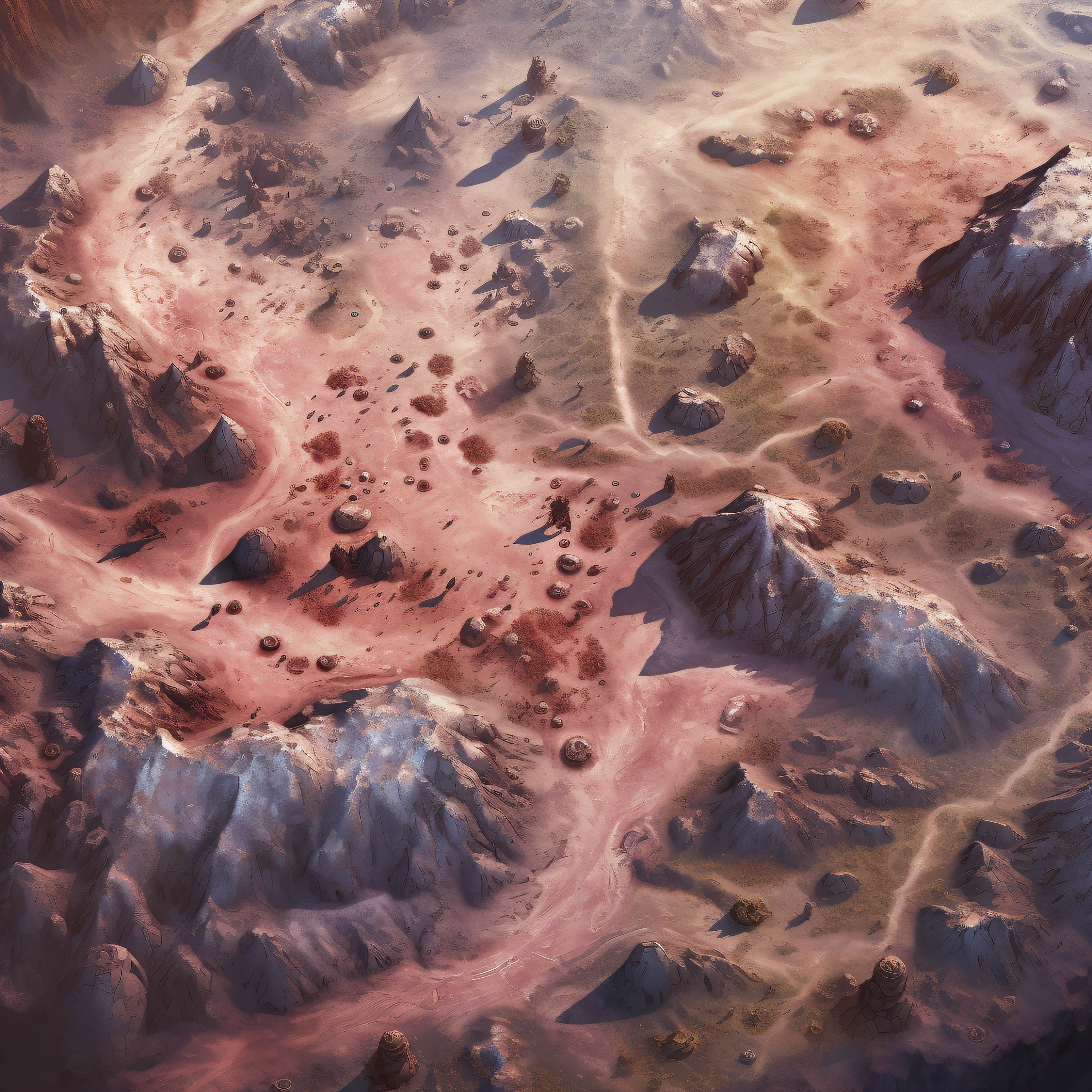 17 Alien Planet Battle Maps, Cyberpunk, Starfinder, D&D, Battlemap ...