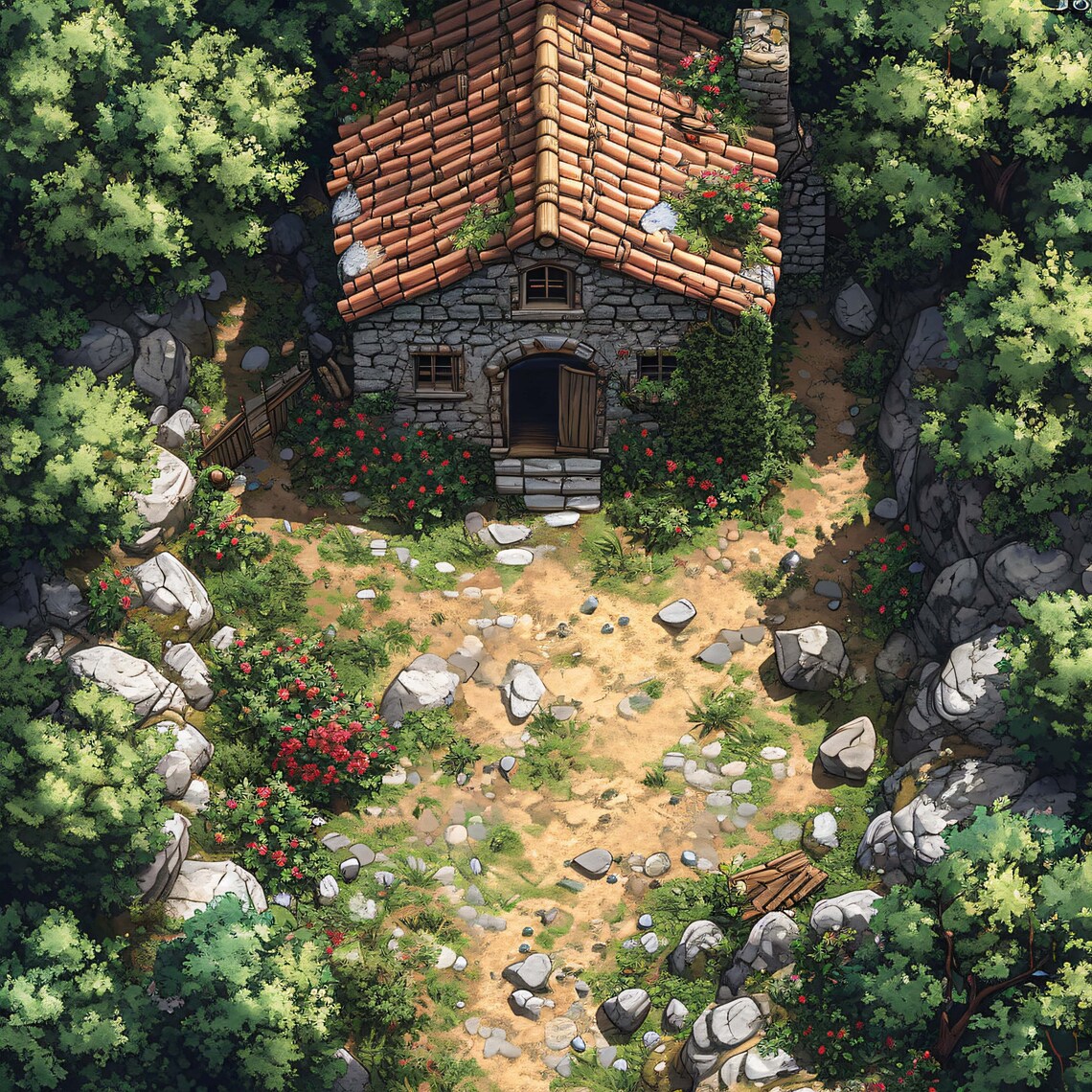 10 Abandoned Town Battle Maps, Dnd, Pathfinder, D&D, Battlemap ...